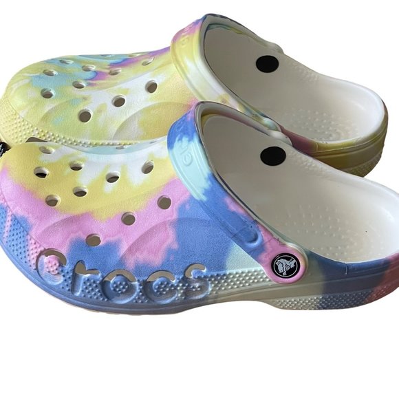 CROCS | Shoes | Crocs Nwt Pastel Baya Tie Dye Clogsmules Unisex M6w8 ...